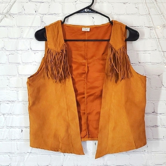 Spirit | Jackets & Coats | Spirit Halloween Fringe Hippie 6s 70s Vest ...